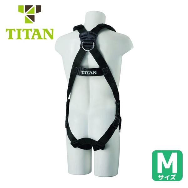 タイタン ハーネス型墜落制止用器具(胴ベルトなし)|特長:樹脂製の芯材入り形状保持ベルトがベルト同士のもつれや形崩れを阻止します。 よりスムーズな着脱が可能になったTITANだけの特許構造です。