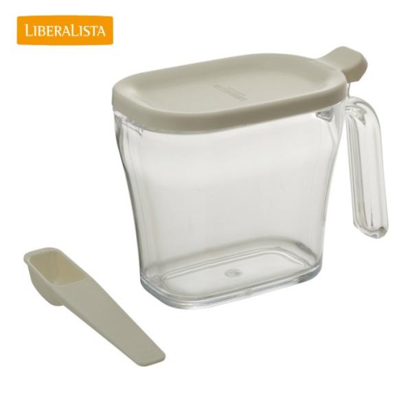 リベラリスタ 調味料ポット|特長:クックポットは片手で持ちやすい形状です。 多色展開で内容物をカラーで識別できます。