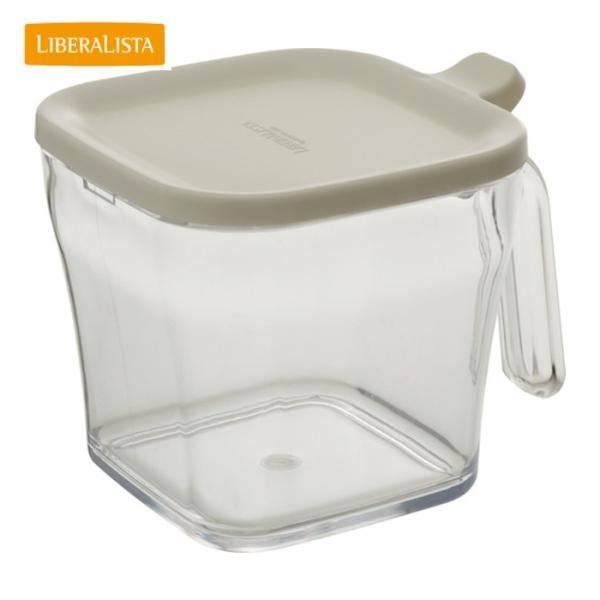 リベラリスタ 調味料ポット|特長:クックポットは片手で持ちやすい形状です。 多色展開で内容物をカラーで識別できます。