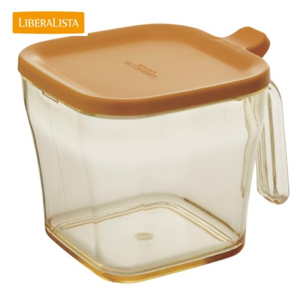 リベラリスタ 調味料ポット|特長:クックポットは片手で持ちやすい形状です。 多色展開で内容物をカラーで識別できます。