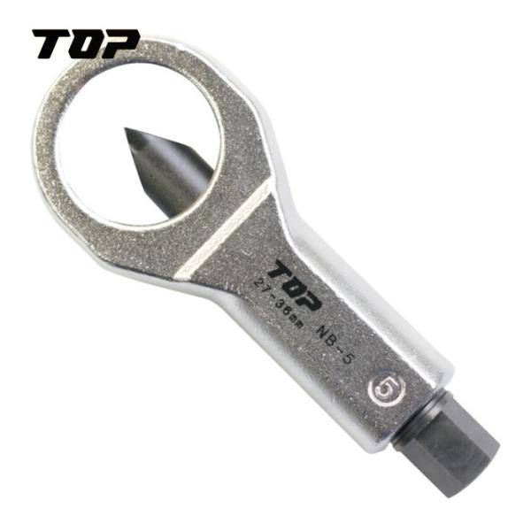 TOP ナットブレーカー|特長:6角部をレンチで締めこんで錆びたナットを割ることができます。