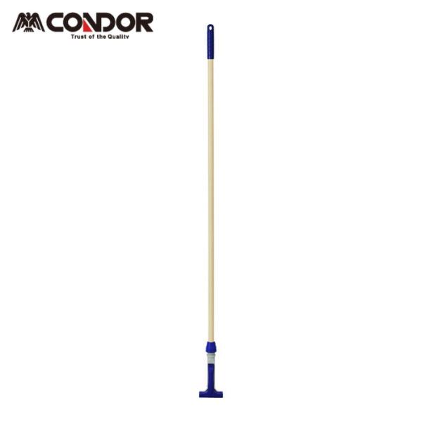 コンドル モップ|特長:ヘッド交換シリーズに対応するので、さまざまな清掃を効率的に行えます。 サビない樹脂製の大型クリップでヘッドをしっかりキャッチします。 ヘッド部の素材は樹脂とステンレスで構成しています。