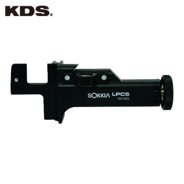 KDS 回転レーザー|特長:レベルプレーナー専用受光器をアルミスタッフなどに固定できます。