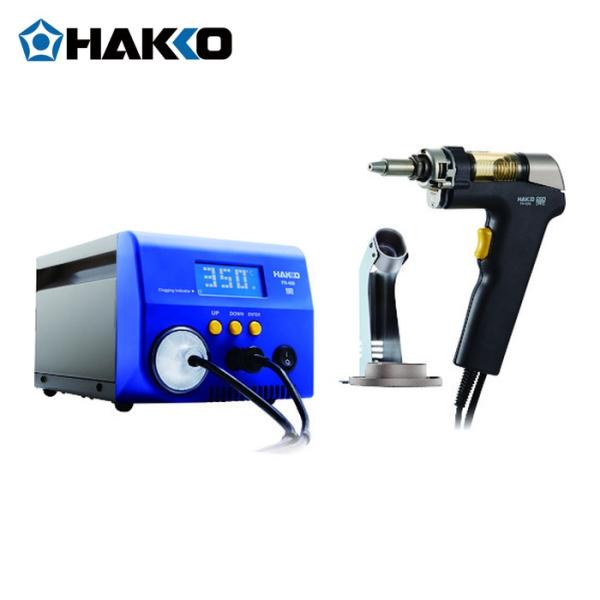 白光 はんだ除去器|特長:真空ポンプ内蔵型の超高出力300W高熱容量タイプのはんだ吸取器です。 圧倒的なパワーにより高熱容量・高放熱基板のはんだ吸取りが可能です。 バルブ機能による確実な吸取りを実現し、設計改良によりはんだ詰まりを軽減しました。