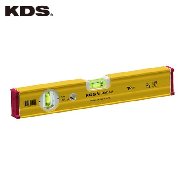 KDS アルミ製水平器|特長:ねじれ・曲がりに強い剛性1。 5倍のリブ付強化ボディーを採用しました。 耐衝撃性に優れたラバーエンドキャップ付です。