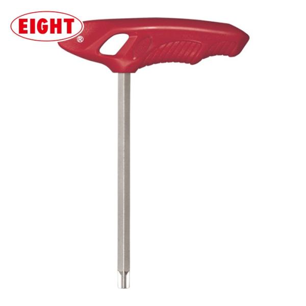 EIGHT ヘックスローブレンチ|特長:トルクスプラス[[R下]]レンチT型樹脂グリップです。