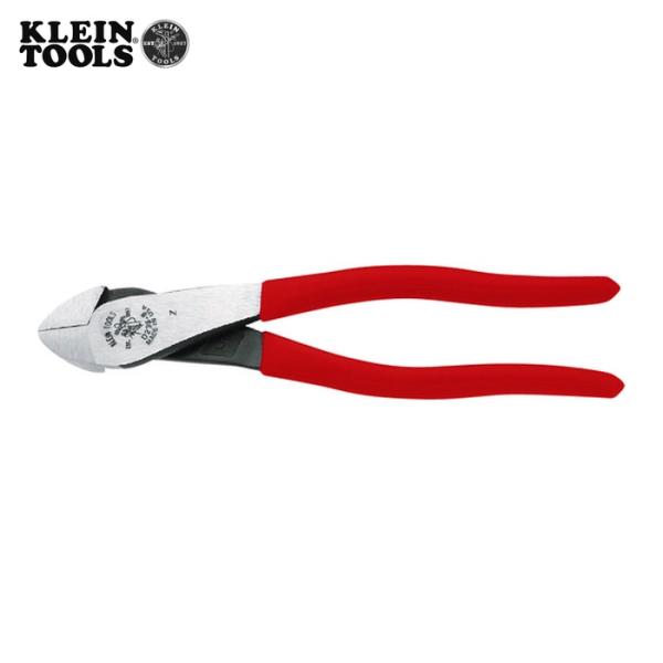 KLEIN ニッパ|特長:偏芯デザインにより軽い力で扱うことができます。 刃が短く角度が付いたデザインでワイヤを短く切断するのに適しています。 耐久性に優れた高周波焼き入れ切断刃を採用しています。