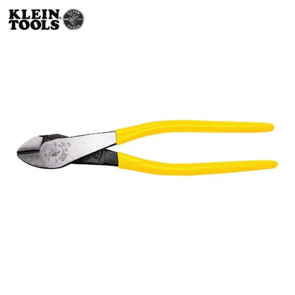 KLEIN ニッパ|特長:ACSR、ネジ、釘、およびほとんどの硬化ワイヤを切断できます。 ハンドルが長いため遠くまで届き、偏芯デザインにより軽い力で扱うことができます。 刃が短く角度が付いたデザインでワイヤを短く切断するのに適しています。