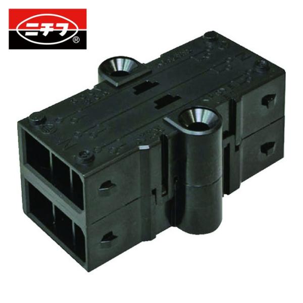 ニチフ 配線接続用コネクタ|特長:電気用品安全法によるジョイントボックスとみなされています。 省スペースで接続可能なプラグジョイントコネクタのミニタイプです。 電線のロック解除レバーにより電線を外しコネクタの再利用ができます。