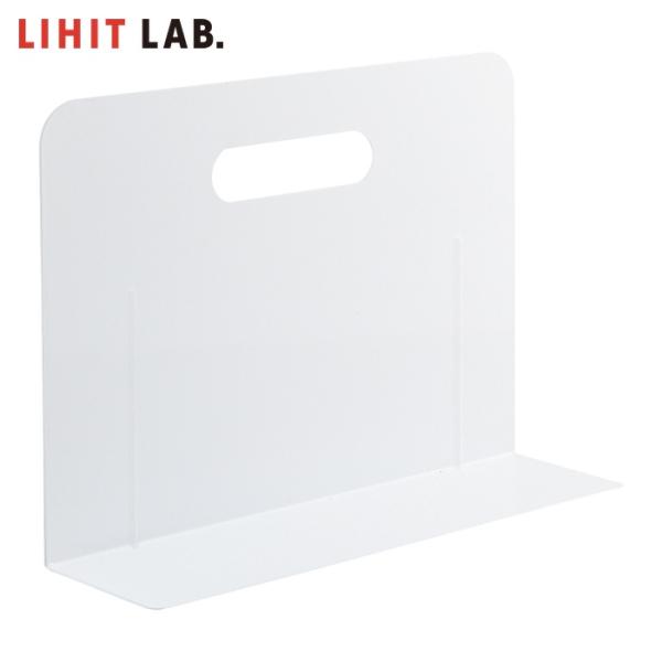 LIHIT ブックエンド|特長:横長ファイルにも対応するワイドタイプです。 倉庫内の備品棚の整理に最適です。