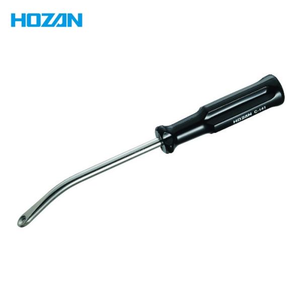 HOZAN 自転車スタンド|特長:自転車のスタンドバネを交換するときに用いる工具。 テコの原理を用いて簡単、素早くバネを装着できます。