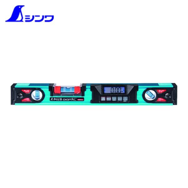 シンワ デジタル水平器|特長:0°、90°付近になると傾きによって3段階に鳴り方が変化するブザー機能付です。 水平気泡管を保護するカバー付で、カバーは汚れた時に取り外し水洗いできます。 (気泡管は防水性能はありません)・気泡管に基準線があり...