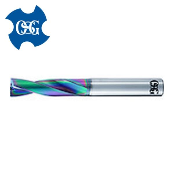 OSG 超硬コーティングドリル|特長:ステンレス鋼対応可能な油穴付きフラットドリル3Dタイプです。