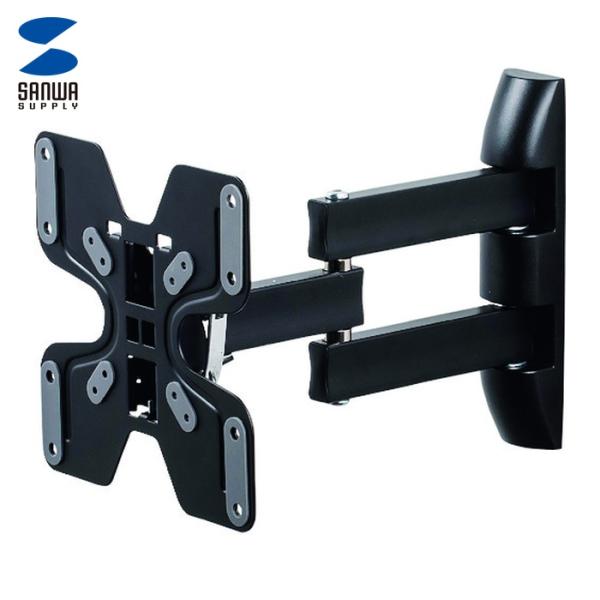 SANWA モニター取付アーム|特長:壁掛用水平モニタアームです。 VESA規格200/100/75に対応した壁面用モニターアームです。 水平器付きで取り付けも簡単にできます。