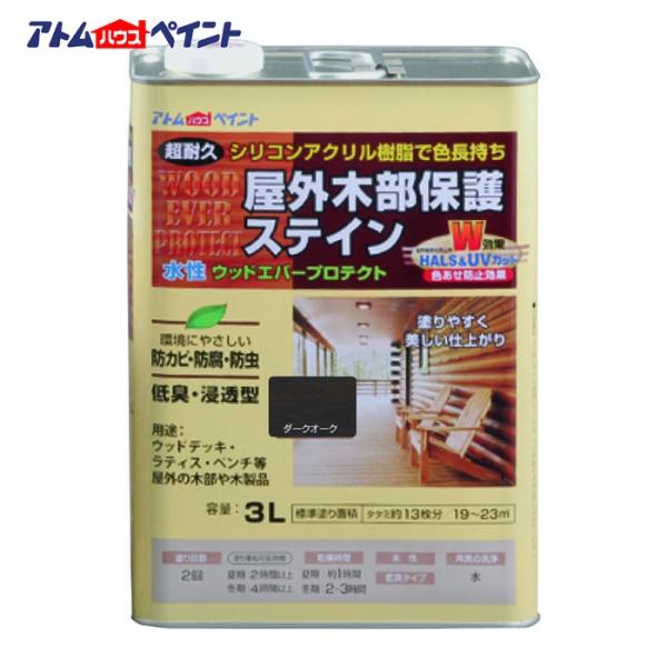 特長●シリコンアクリル樹脂にHALS（紫外線劣化防止剤）とUV吸収剤を配合した高性能木部保護塗料です。●水性でありながら色あせに強く、塗り継ぎムラがでにくい塗料です。●防カビ、防虫、防腐効果に優れ、木部を長期間保護します。●塗り替え時でも、...