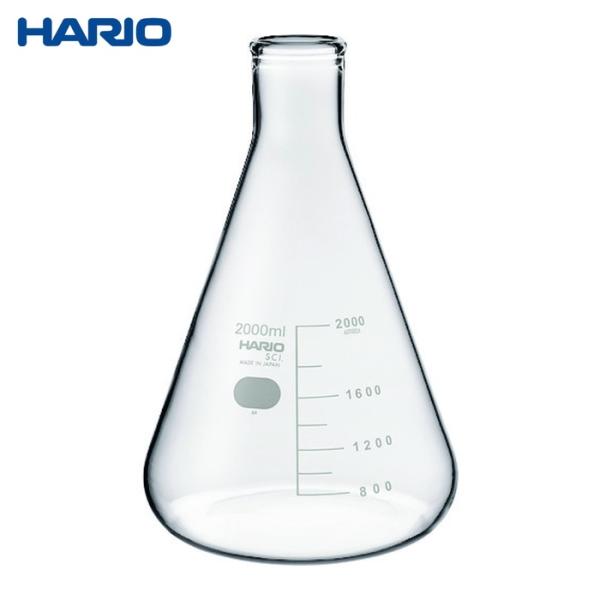 HARIO フラスコ|特長:口部は耐久性のある肉厚リム加工が施されています。 細いネックは内容物が飛び散りにくく、液体のかくはんに適した形状です。