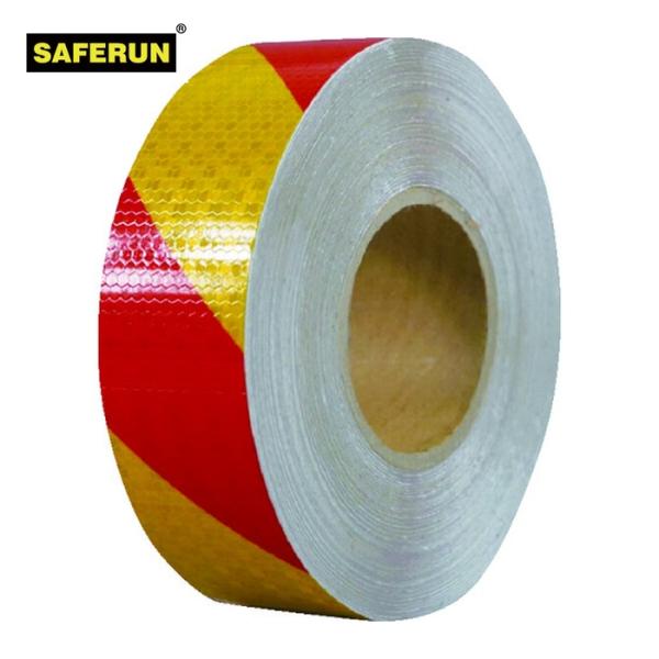 セーフラン 反射テープ|特長:豊富なカラーバリエーションです。 カプセル構造により一般的な反射シートの約3倍の高輝度を実現しました。