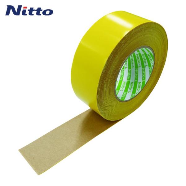 日東エルマテ ラインテープ|特長:コシのある基材と強力な粘着剤を使用しているため、粗面にもよく追従します。 耐摩耗性、耐久性に優れた厚手タイプです。 テープ表面に汚れが付いても拭き取りやすくなっています。