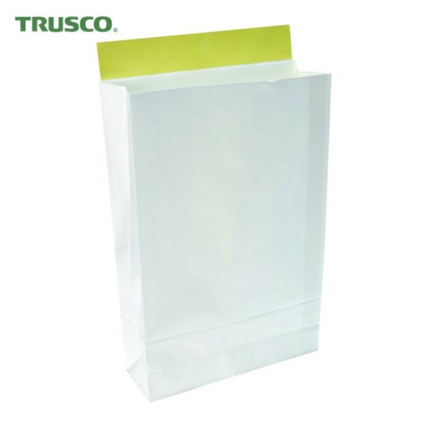 TRUSCO 宅配袋|特長:書類や小荷物などの発送に便利な封緘シール付きの丈夫な宅配袋です。 マチ付きのため、厚みのある本や雑誌などを入れるのにも便利です。