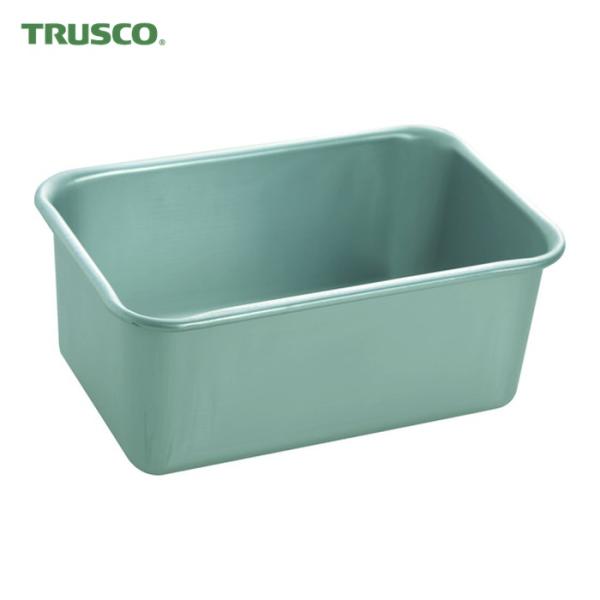 TRUSCO アルミバット|特長:深型のアルミ容器です。 同じサイズの積み重ねが可能です。