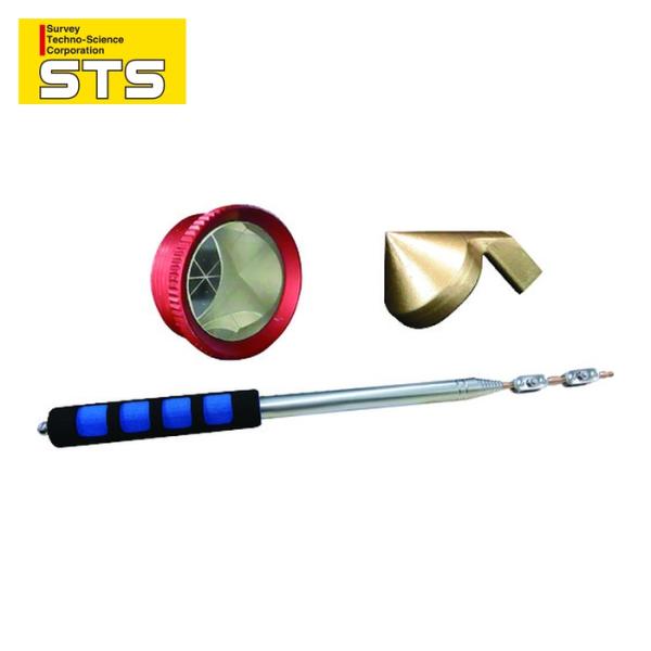 STS セオドライト|特長:狭い場所や高い場所、手の届かない場所での測定に大変便利な超小型プリズムです。
