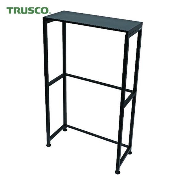 TRUSCO 事務用デスク|特長:パソコンなどを簡易的に使用する場面でのスタンドデスクとして最適です。 工場や作業現場などで簡易的な立ち作業デスクとしてもご使用になれます。 アジャスター付です。