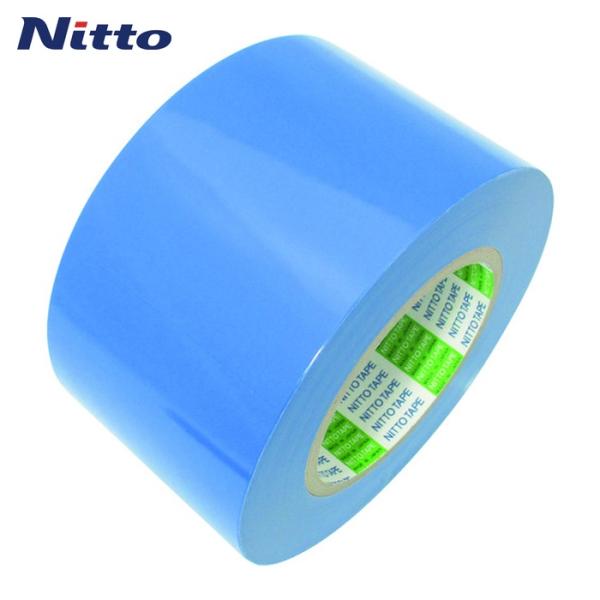 日東エルマテ ラインテープ|特長:はく離紙がない、ゴミゼロタイプです。 鉛やPVCを使わず、環境に優しいテープです。 有機溶剤を含まない粘着剤を使用しています。