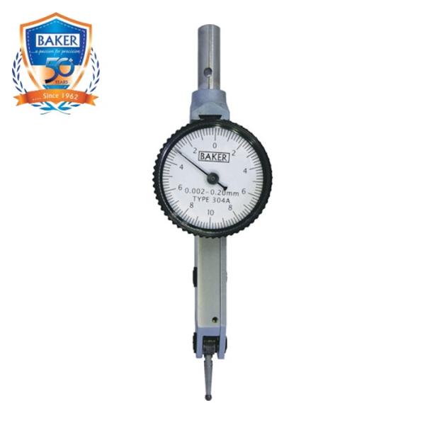 BAKER テストインジケータ|特長:切換レバーのない一般的なノークラッチタイプです。 宝飾用軸受石やスイス製精密ベアリングを採用しており、操作性がスムーズです。 ボディは頑強な真鍮製、ベゼルはアルミ製です。