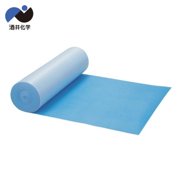 ミナ 養生シート|特長:フィルム面が滑りにくくなっており、ミナダンなどの板状養生材が動きにくく、小傷の発生衝撃を抑制します。 2mm厚のミナフォーム(発泡ポリエチレン)にポリエチレンフィルムを熱ラミネートで貼った緩衝性に優れた養生材です。