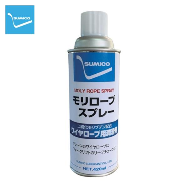 住鉱 浸透・潤滑スプレー|特長:耐熱・耐圧・耐摩耗性に優れた二硫化モリブデンを配合した付着性と浸透性に優れるワイヤロープ用グリスです。 塗布時は浸透性があり、内部へよく浸透して線間の潤滑を確保し、摩耗を防止します。 たれ落ちして周囲を汚さず...