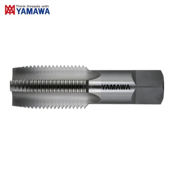 ヤマワ ハンドタップ|特長:切りくずが粉状またはそれに近い小さくカールする被加工材に適しています。 刃先強度が大きくなっています。 再研磨が容易です。