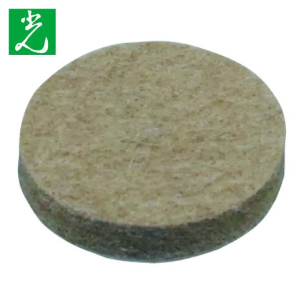 光 イス用クッション|特長:便利な粘着材付きですぐに使用できます。 フェルト部分は特殊加工で、ほつれにくく耐久性もよくなっています。