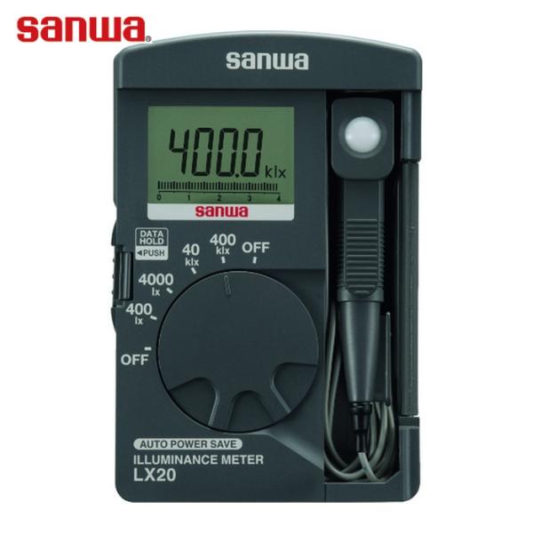 SANWA 照度計|特長:φ9mmの小型受光部が本体と分離しているので測定しやすいです。 受光素子はシリコンフォトダイオードを使用しています。 胸ポケットに収納できる小型サイズです。