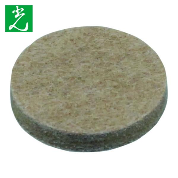 光 イス用クッション|特長:便利な粘着材付きですぐに使用できます。 フェルト部分は特殊加工で、ほつれにくく耐久性もよくなっています。