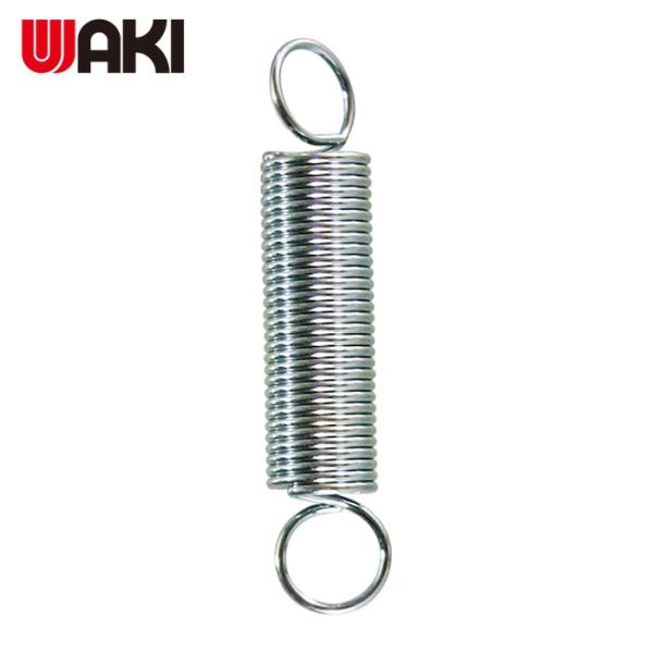 WAKI 引張コイルばね(スチール)|特長:引張り方向に荷重を受ける用途に用いられるため、両端部がフック形状になっています。