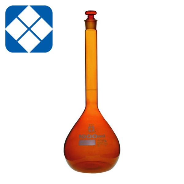 SIBATA メスシリンダー|特長:一定の体積を測るために用いられます。 全量フラスコとも呼ばれます。 底の平らなフラスコに細長い首が伸びた形状で、首の部分に通常は1本の回線があります。