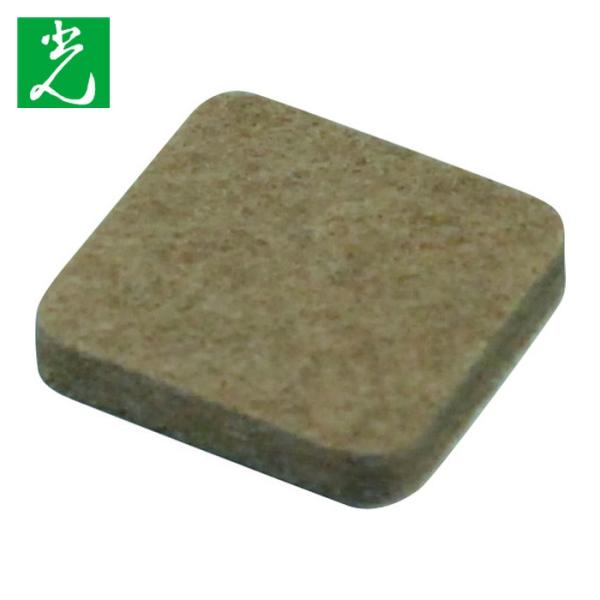 光 イス用クッション|特長:便利な粘着材付きですぐに使用できます。 フェルト部分は特殊加工で、ほつれにくく耐久性もよくなっています。