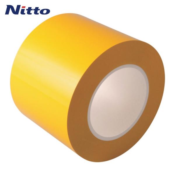 日東エルマテ クリーンルーム用ラインテープ|特長:環境に優しいポリオレフィンフィルム仕様です。 芯にポリエチレン(PE)を使用しているため発じんしません。