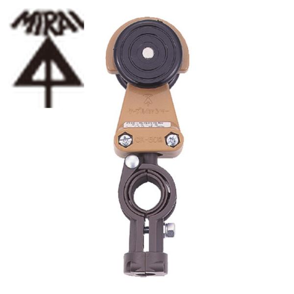 未来 ケーブル滑車|特長:取り付け、移設、増設が手軽にできます。 ダイケン3号ハンガーレール用樹脂滑車です。