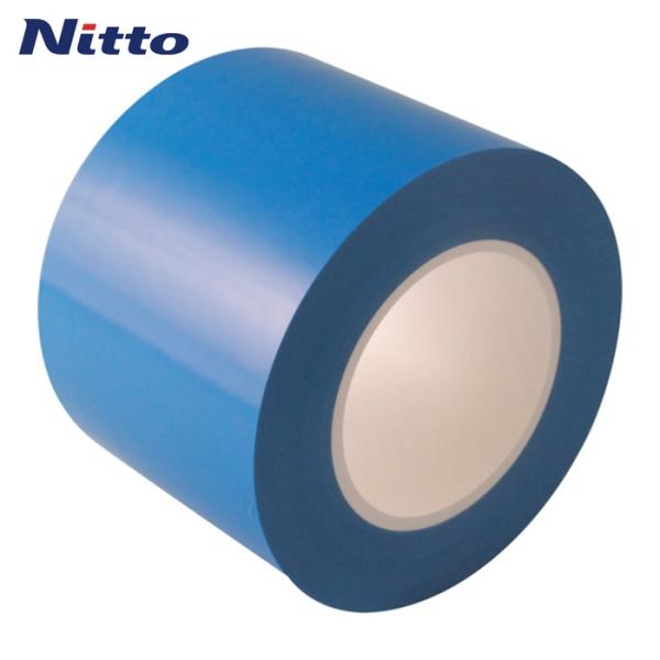 日東エルマテ クリーンルーム用ラインテープ|特長:環境に優しいポリオレフィンフィルム仕様です。 芯にポリエチレン(PE)を使用しているため発じんしません。