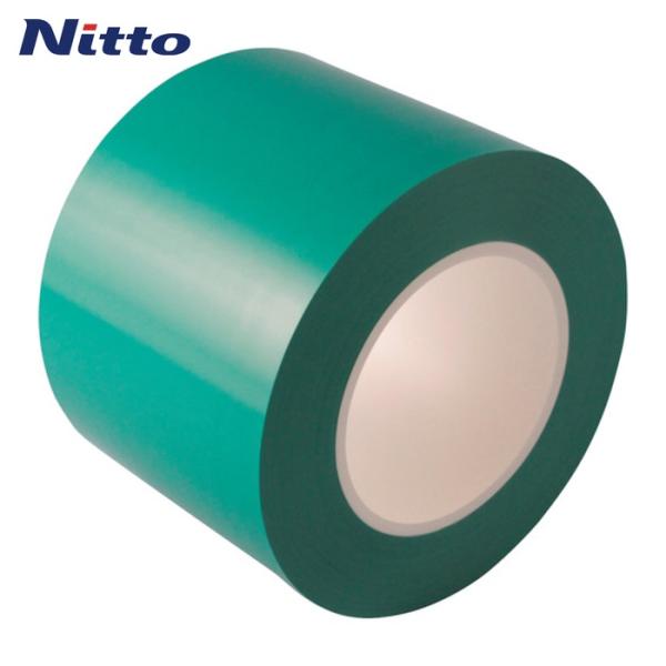 日東エルマテ クリーンルーム用ラインテープ|特長:環境に優しいポリオレフィンフィルム仕様です。 芯にポリエチレン(PE)を使用しているため発じんしません。