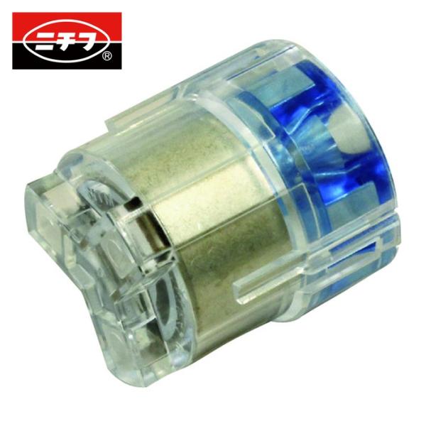 ニチフ 配線接続用コネクタ|特長:独自の2点接触スプリング構造です。 透明カバーで結線が目視で確認できます。