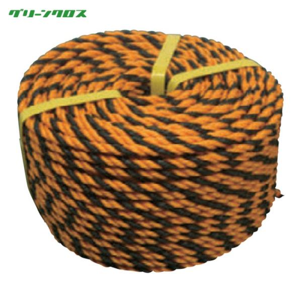 グリーンクロス 標識ロープ|特長:工事現場や、イベント会場、立入禁止区域、進入禁止箇所などに張って知らせる事ができます。 トラ柄で注意喚起への注目を集めます。