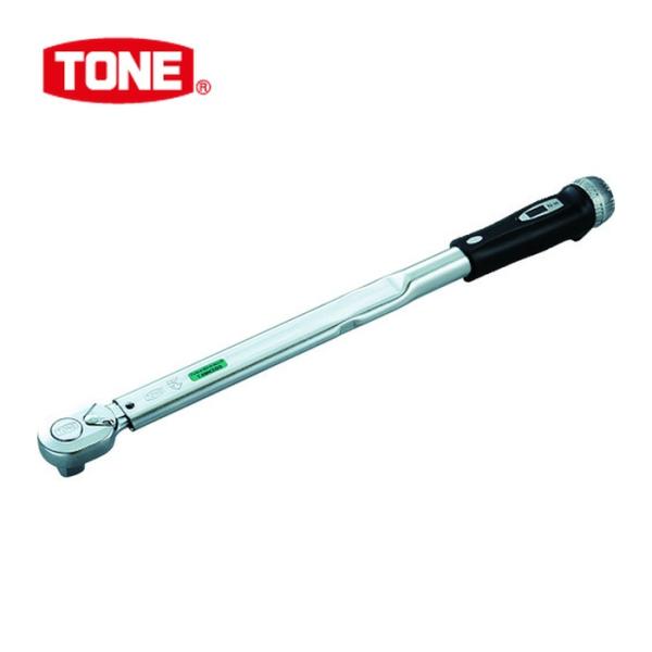 TONE トルクレンチ(プレセット形)|特長:メカニカル機構のデジタル表示値により、直接数値を読み取ってトルク設定を行うため、設定ミスの防止や締付トルクの管理に便利です。 あらかじめ設定したトルク値に達すると「カチッ」という音と手に軽い「シ...