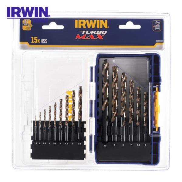 IRWIN ドリルセット|特長:自動センタリング機能によりセンターポンチを使わずに素早い穴あけが可能です。
