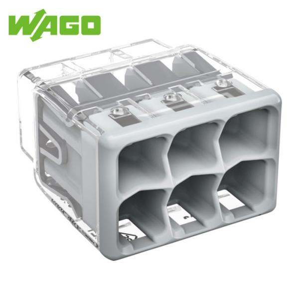 WAGO 配線接続用コネクタ|特長:極数毎に色分けされ識別がしやすいです。 ハウジングがよりクリアになり、電線挿入目視確認が容易になりました。 引抜強度をよりアップしました。