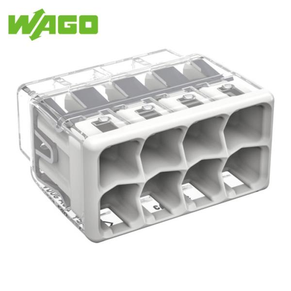 WAGO 配線接続用コネクタ|特長:極数毎に色分けされ識別がしやすいです。 ハウジングがよりクリアになり、電線挿入目視確認が容易になりました。 引抜強度をよりアップしました。