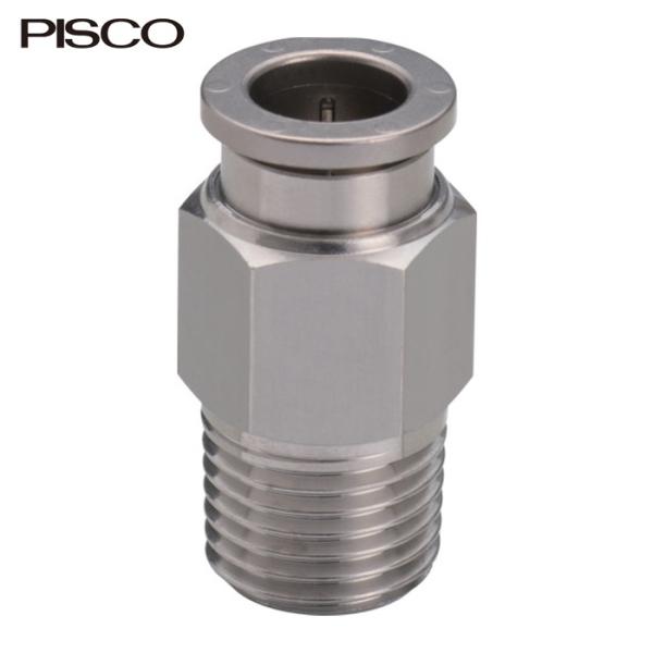 PISCO チューブ継手(ストレート)|特長:耐蝕に優れたSUS316製ワンタッチ継手です。