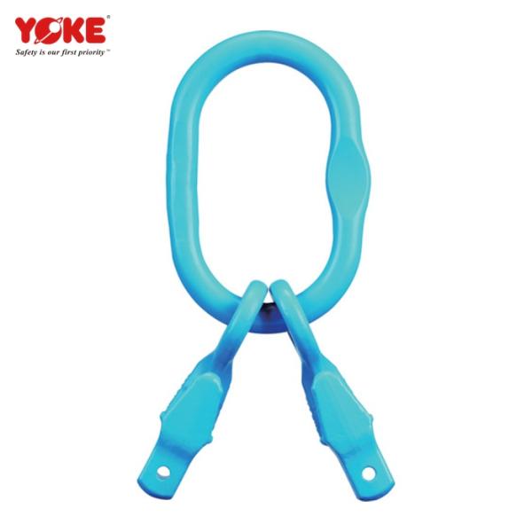 YOKE チェーンスリング加工部材|特長:チェーン長さ調節サブリンク付きマスターリンクでチェーンの長さを簡単に調節でき、玉掛け作業などに便利です。 焼き入れと焼き戻しの熱処理された合金鋼仕様です。