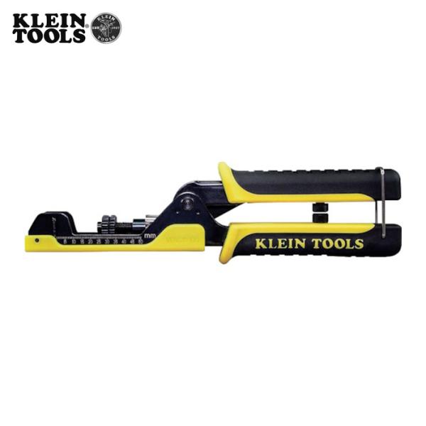 KLEIN 手動圧着工具|特長:1丁で複数タイプの圧縮コネクターを迅速かつ正確に圧着可能です。 コネクタの種類ごとに正しい位置決めをマーキングで示しています。 コンパクト設計になっており狭小部での圧着作業に最適です。